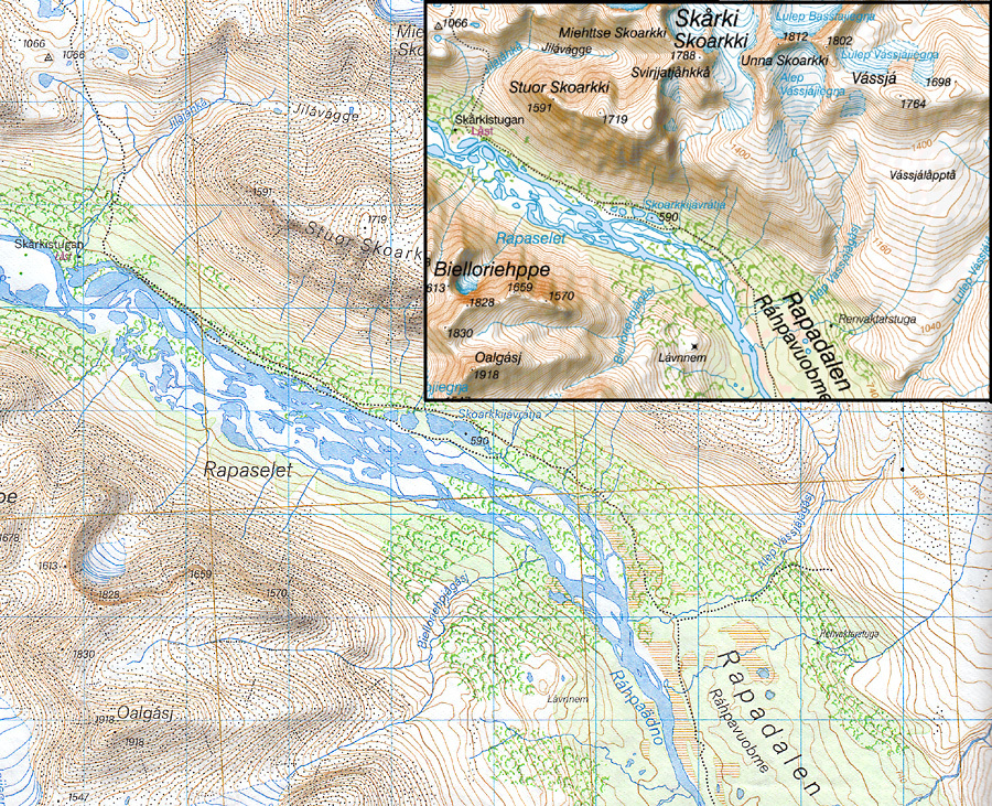 Karta Sarek 1:50 000 - en recension - Fowwes blogg - Utsidan