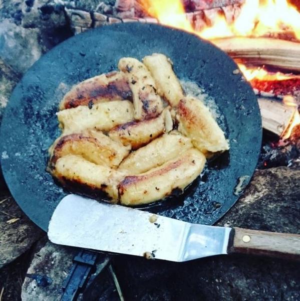 Stekt banan med ingefära - Utsidan